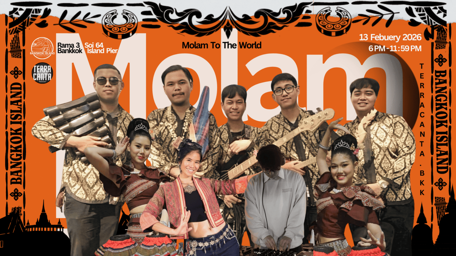 MOLAM TO THE WORLD 13 Feb - Molam Party Bangkok - Bangkok Island